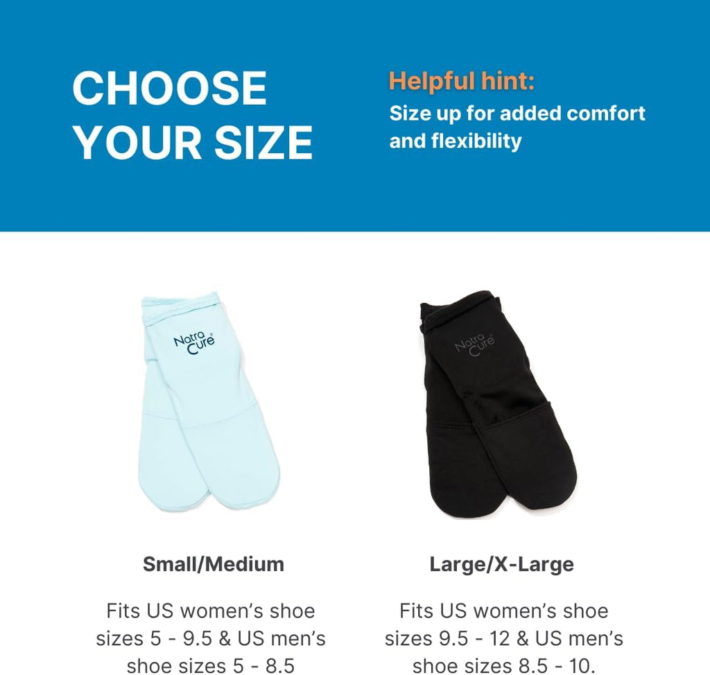 Cooling Socks with Full-Foot Gel Pack - NatraCure
